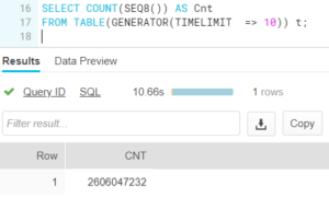 Cool Stuff in Snowflake – Part 1: GENERATOR | Under the kover of ...