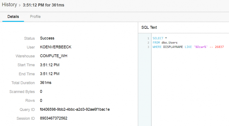 Cool Stuff in Snowflake – Part 6: Query History | Under the kover of ...