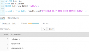 Cool Stuff in Snowflake – Part 11: RESULT_SCAN | Under the kover of ...
