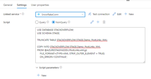 Execute SQL Scripts on Snowflake using Azure Data Factory | Under the ...