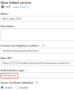 Extracting Data from the AFAS REST API with Azure Data Factory | Under ...