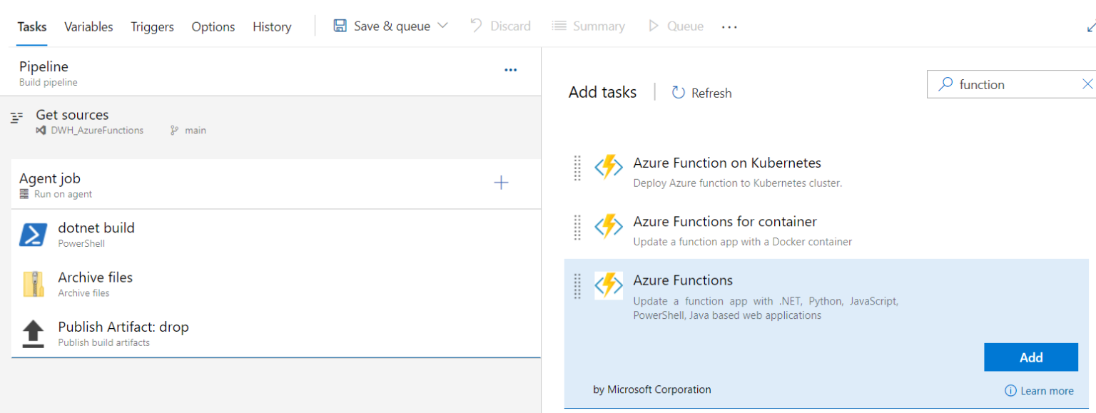 How to Deploy an Azure Function with PowerShell using Azure Devops | Under the kover of business ...