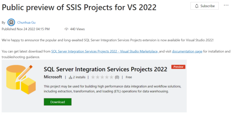 How to Install Integration Services 2022 – SQLServerCentral